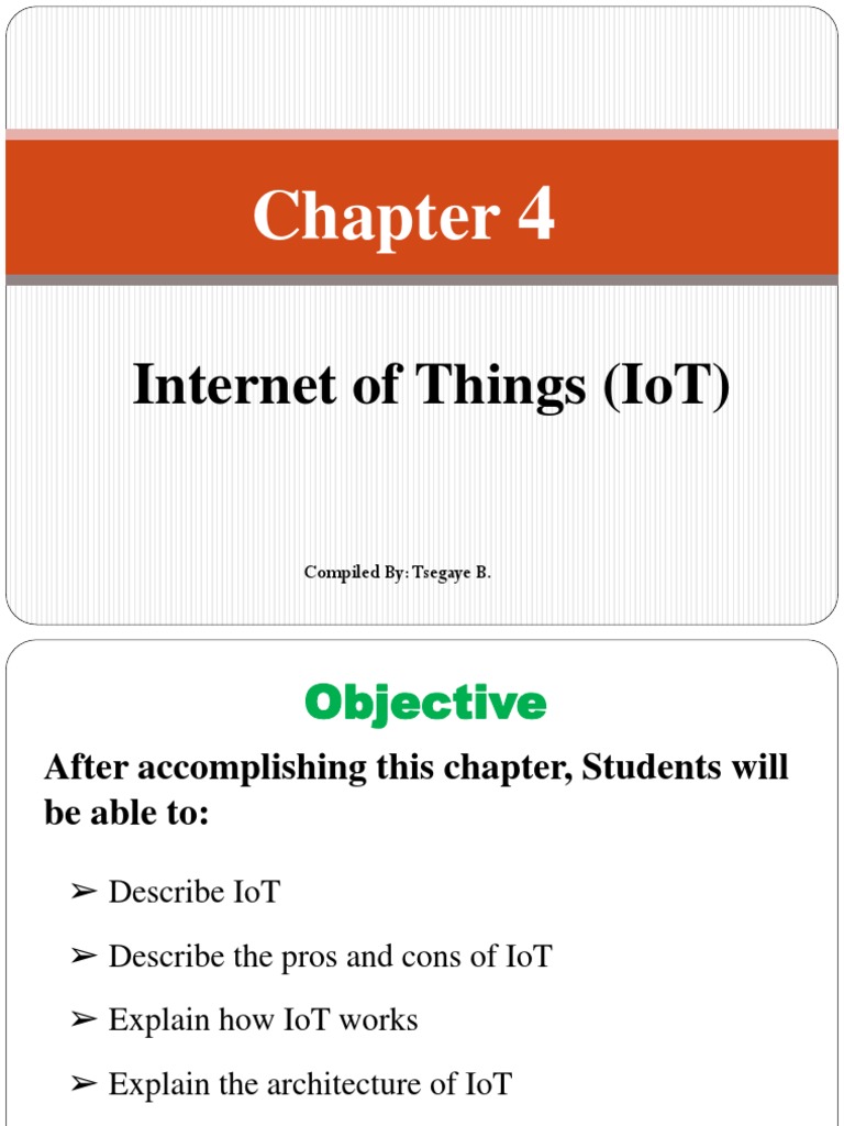 Chapter 4 Internet of Things Iot | PDF | Internet Of Things | Computer Network