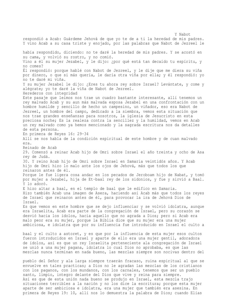 Herederos Con Integridad Samuel Rolon | PDF | Libros de reyes | Cristo ...