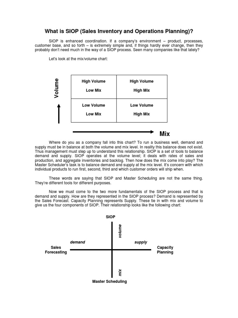 Siop | PDF | Inventory | Forecasting