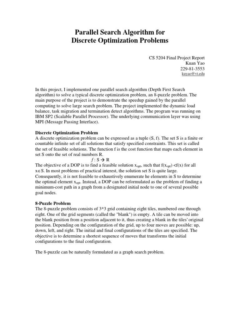 Parallel Dfs Pdf Parallel Computing Message Passing Interface