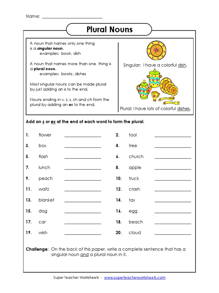 Plural nouns | PDF