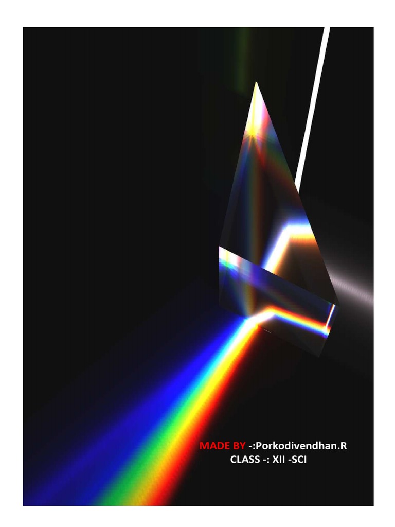 Refractive Index of Different Liquids Using Hollow Prism | PDF | Refractive Index | Refraction