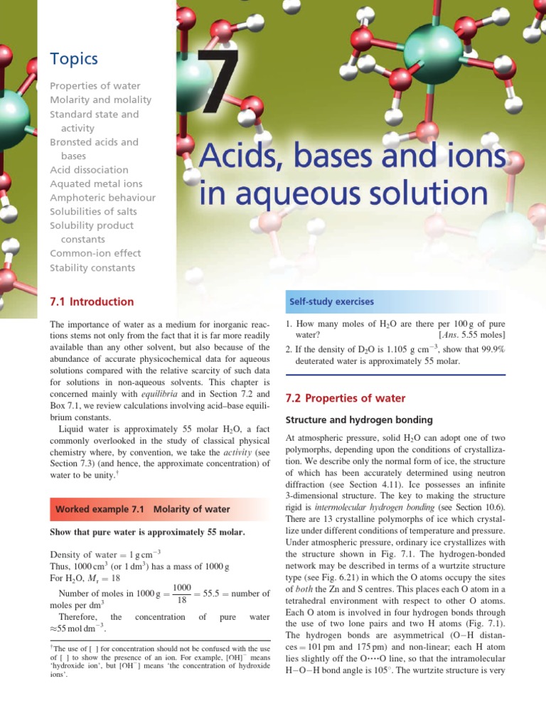Aqueous | PDF | Acid | Acid Dissociation Constant