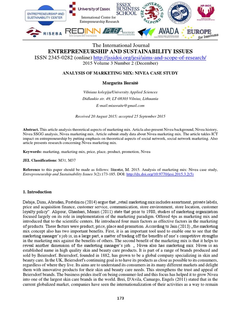 Analysis of Marketing MIX Nivea Case Stu | PDF | Marketing | Retail