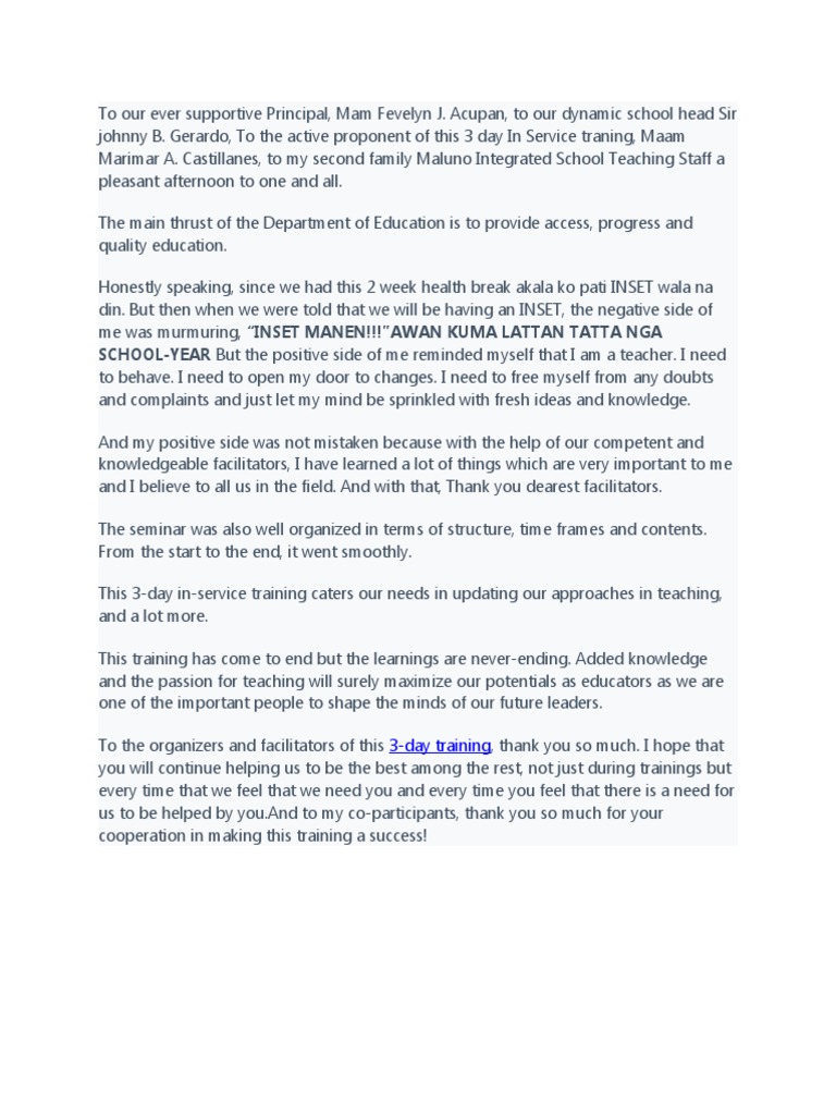 Impression On Inset | PDF