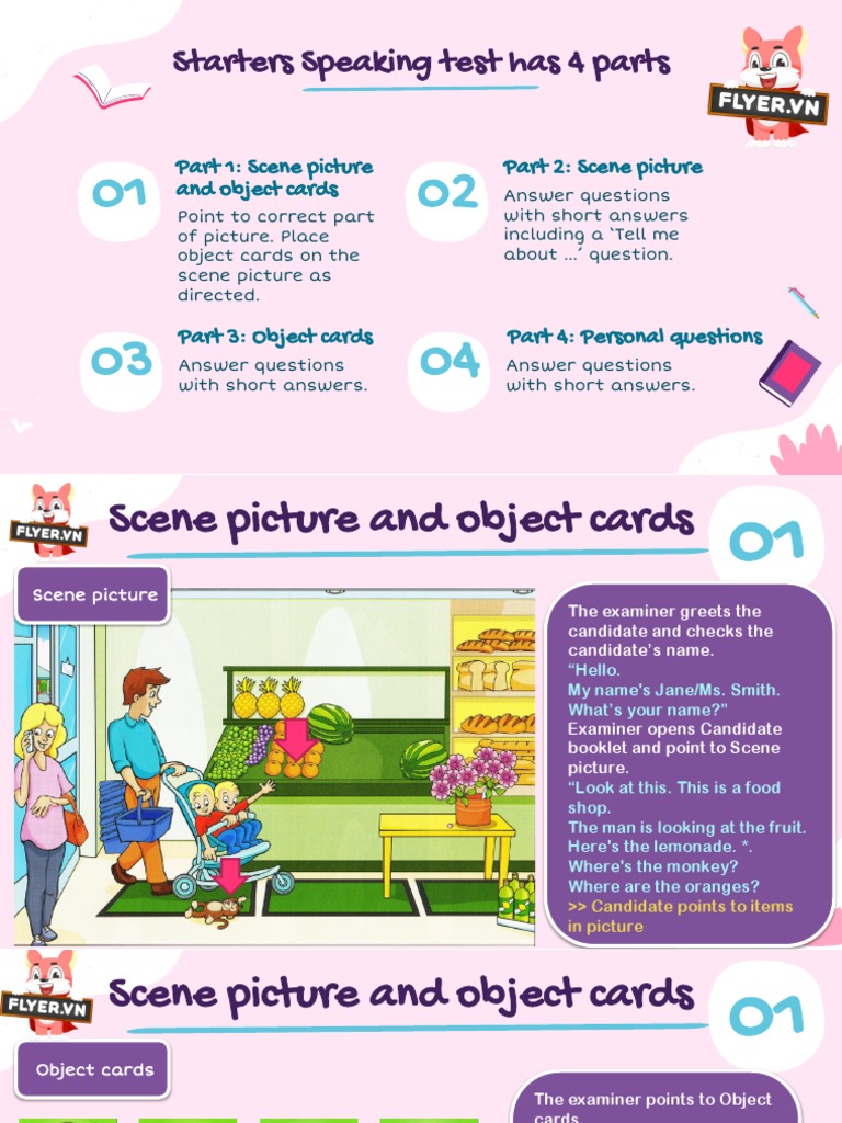 Starters Speaking Test Guide | PDF