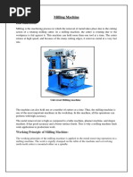 Milling Machine Formulas | PDF | Machining | Mechanics