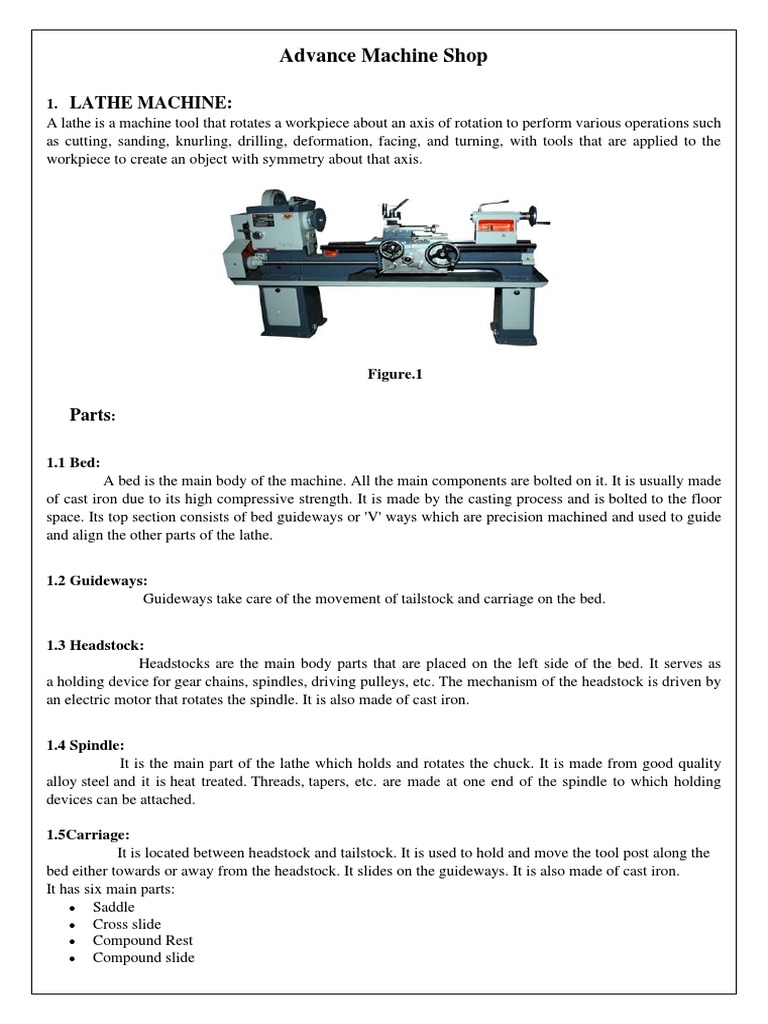 Machine Tool Introduction - Types of Machine | PDF | Grinding (Abrasive ...