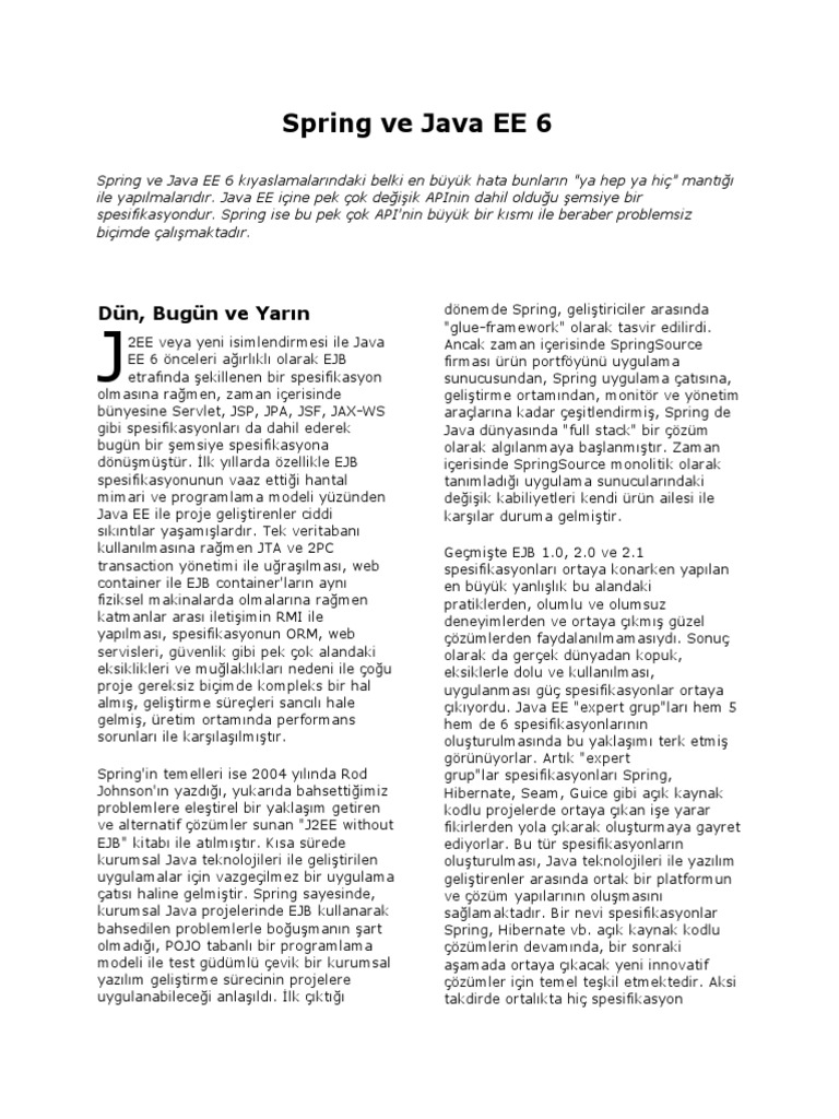 Spring Ve Java Ee 6 Pdf