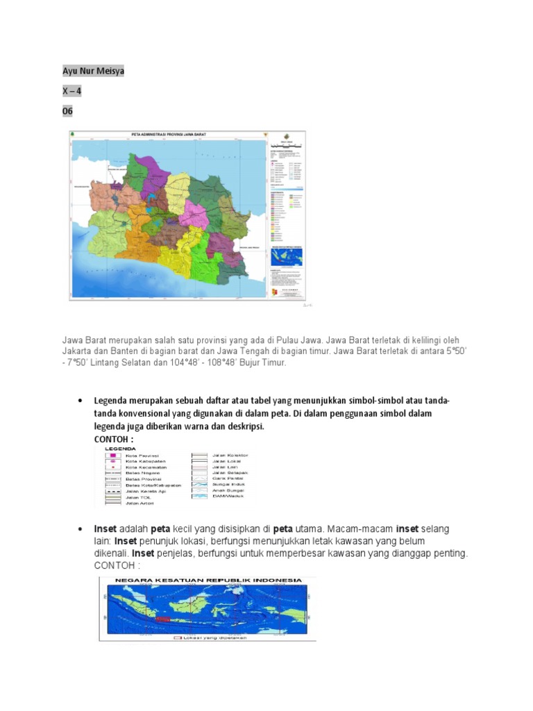 06 - Ayu Nur Meisya - Komponen & Unsur Pelengkap Peta | PDF