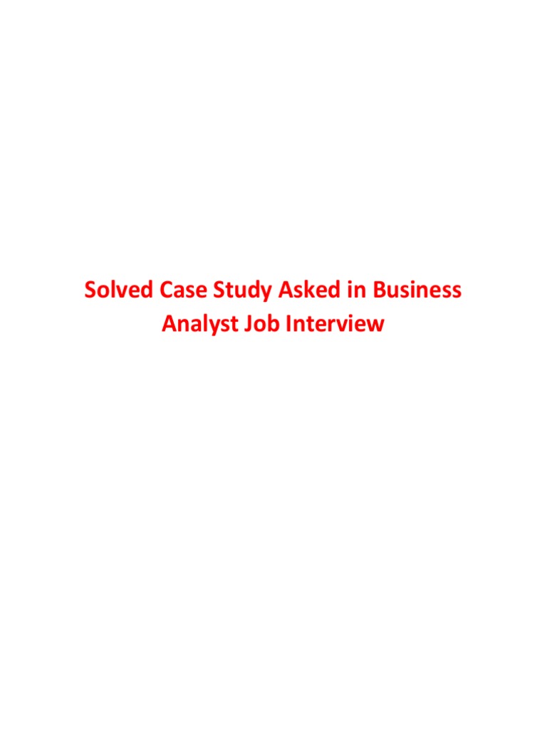 BA Solved Case Study | PDF | Websites | E Commerce