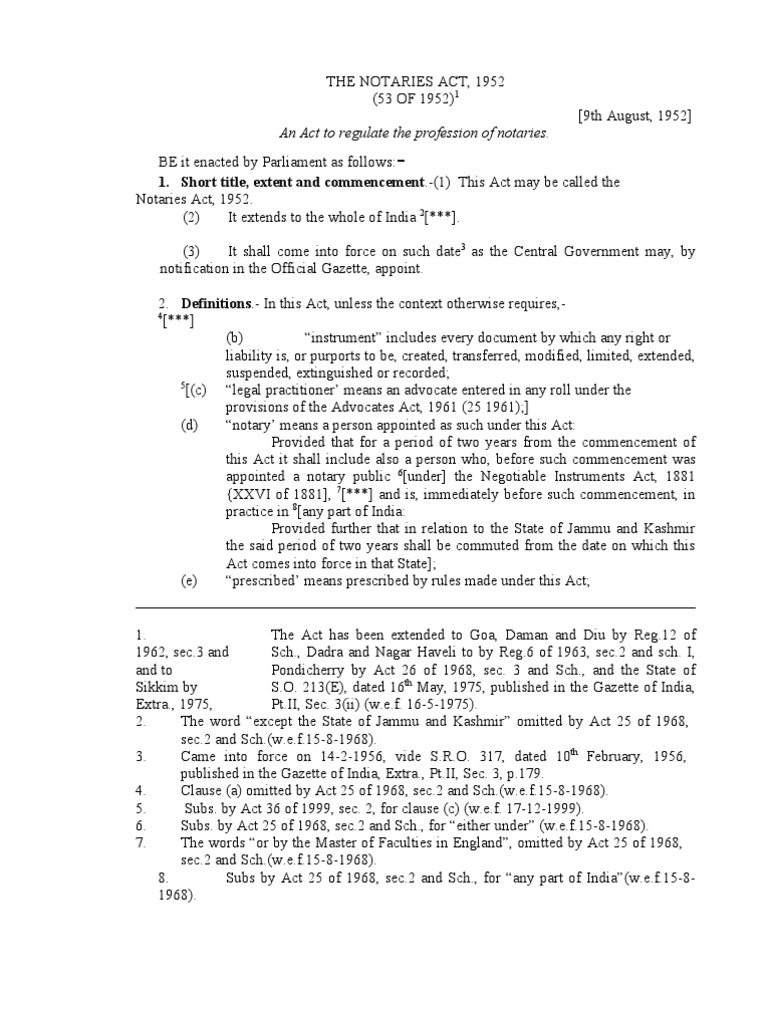 Notary Act | PDF