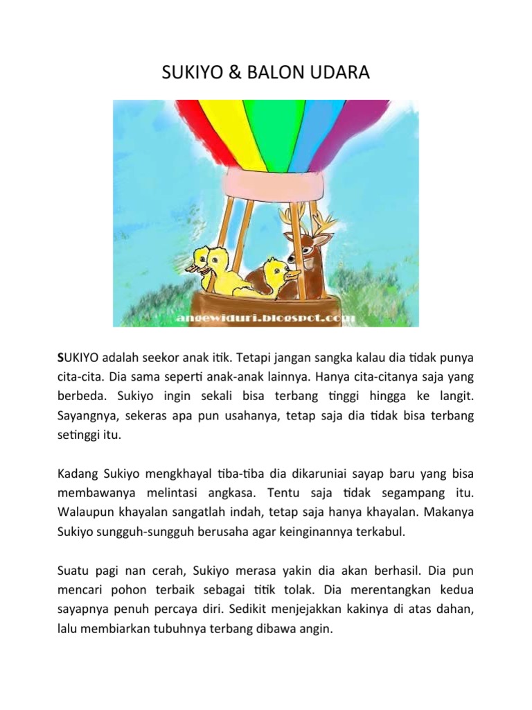 Sukiyo dan Mimpi Terbangnya | PDF