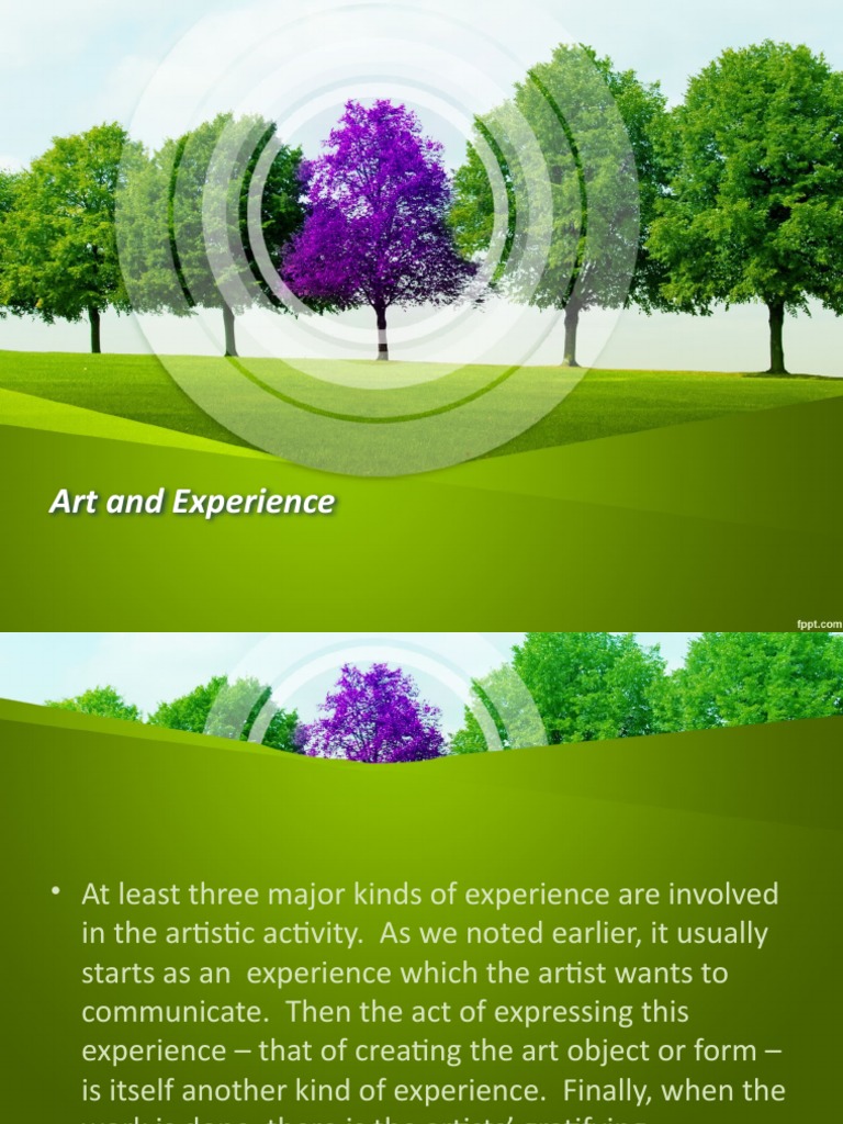 1.5art and Experience | PDF | Experience | Perception