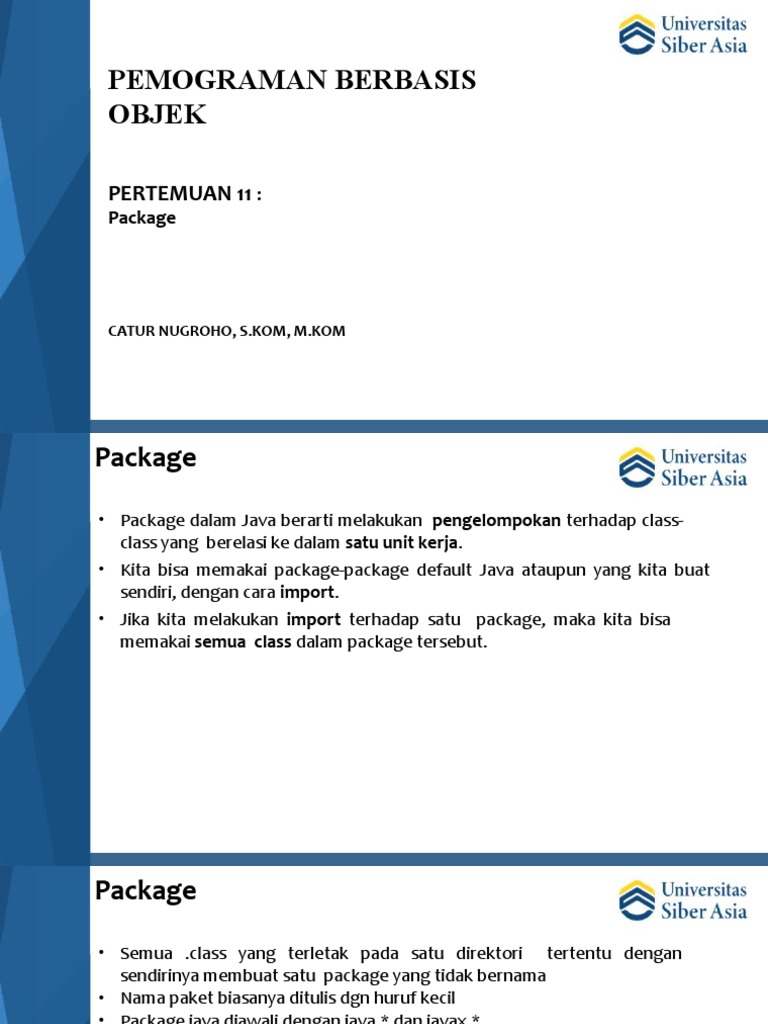 PBO Pertemuan - Package | PDF