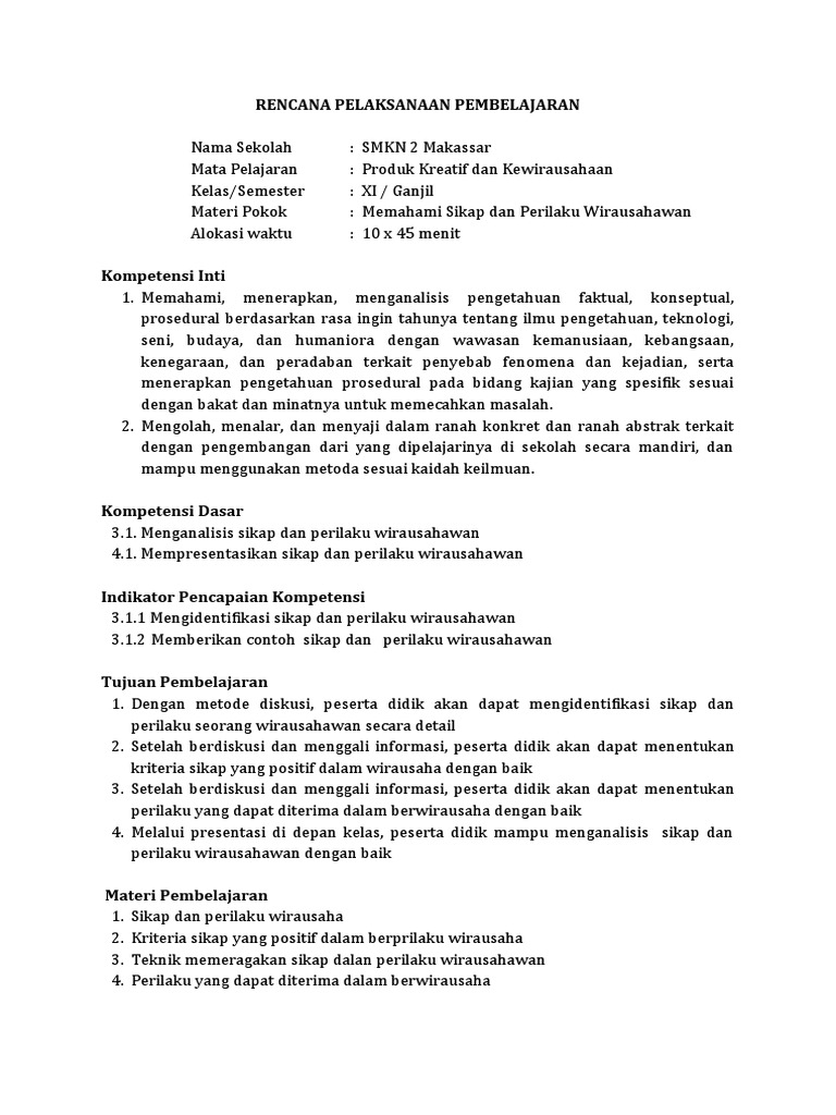 rpp-kb-1-kb-2-memahami-sikap-dan-perilaku-wirausahawan-pdf