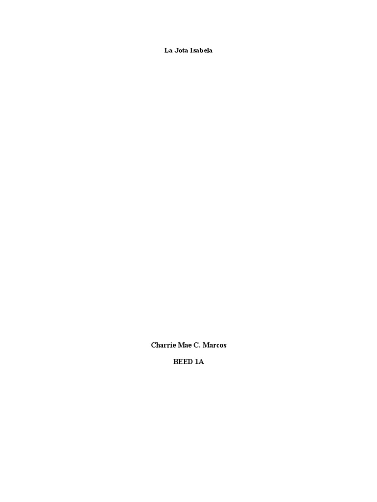 La Jota Isabela: A Traditional Courtship Dance from Isabela Province Inspired by the Spanish ...