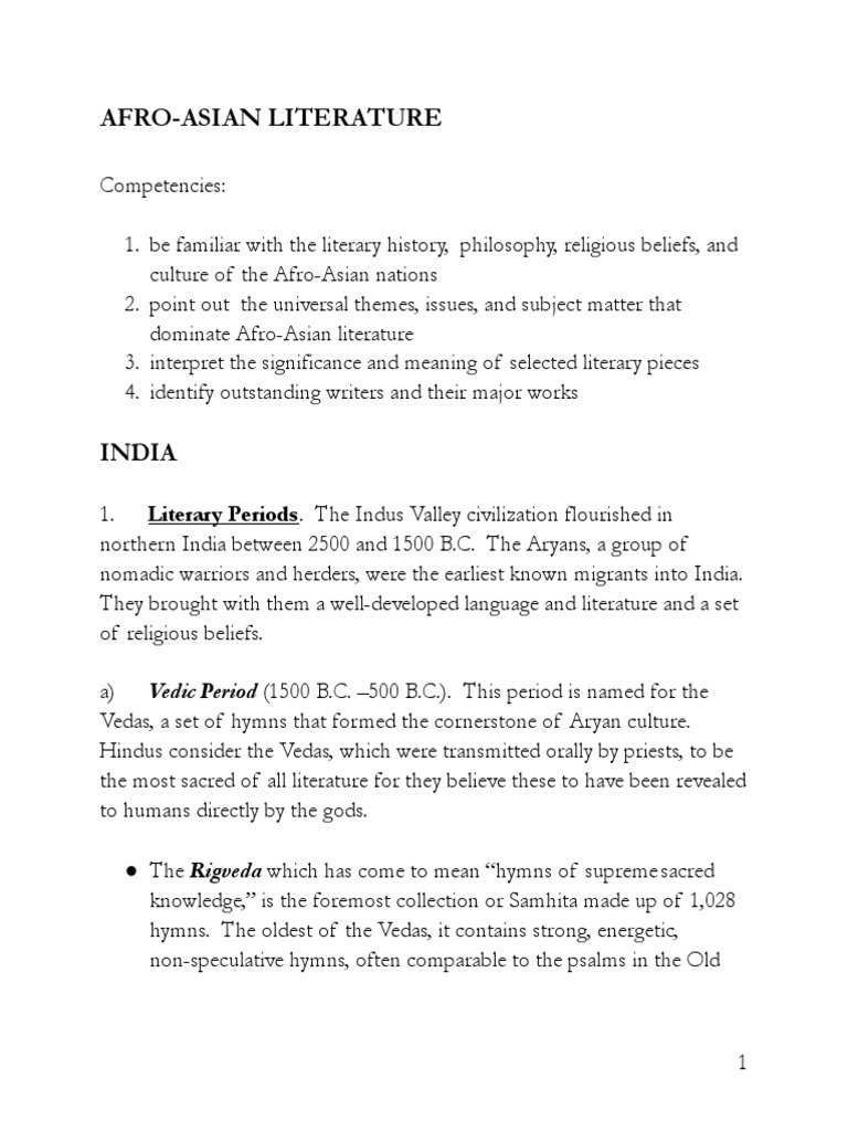 AFRO-ASIAN LITERATURE Reference | PDF | Confucianism | Analects