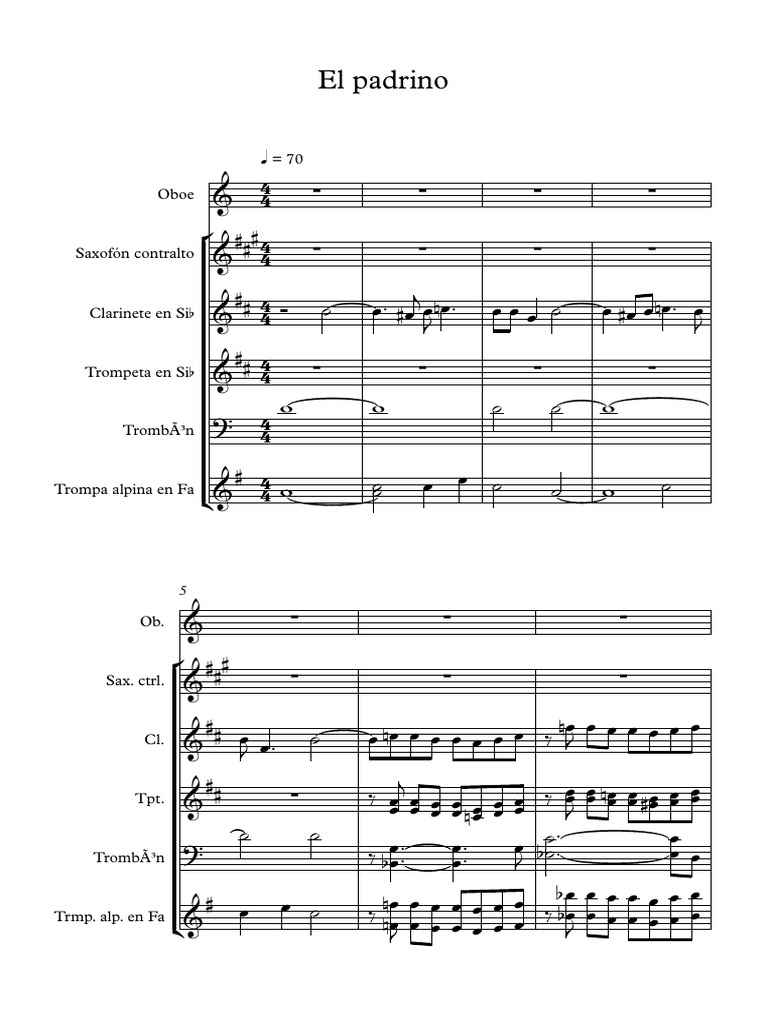 El Padrino - Partitura Completa | PDF