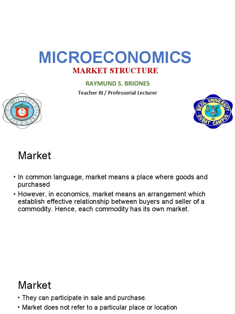 Market Structure | PDF | Market (Economics) | Monopoly