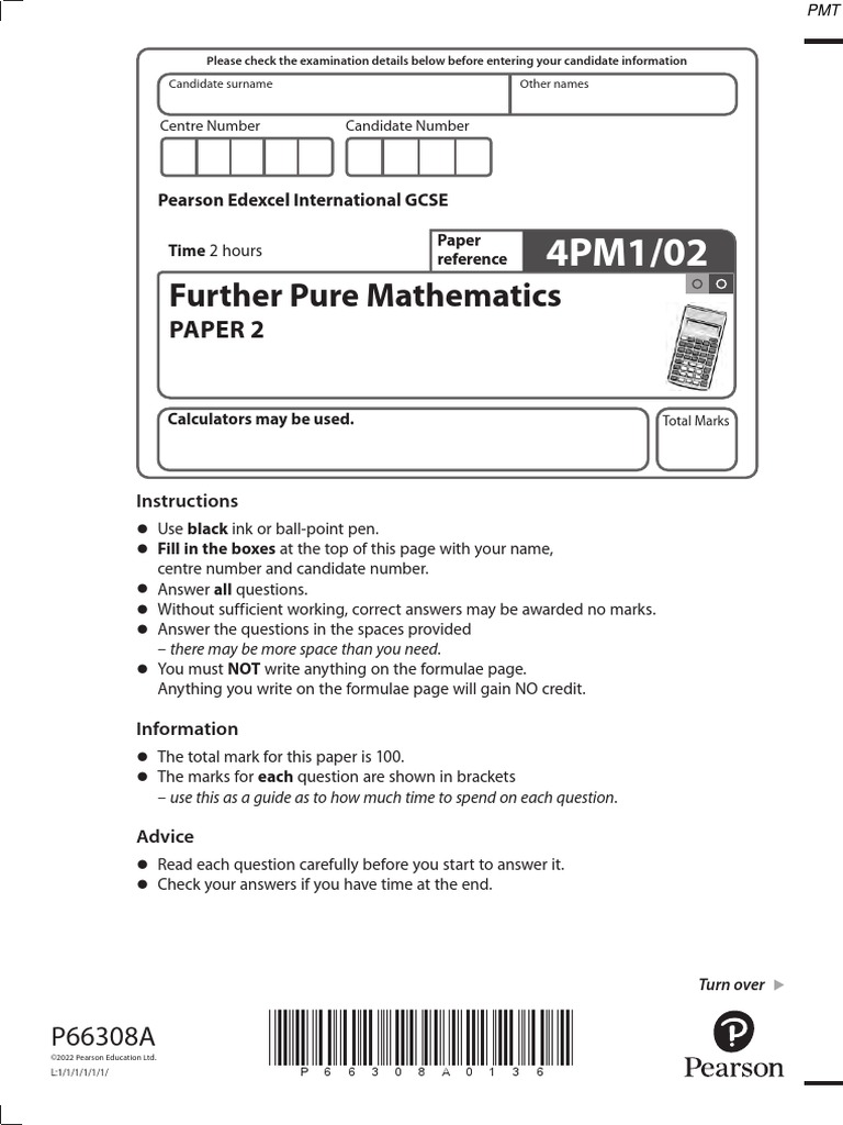 Igcse FPM Jan 2022 p2 | PDF | Mathematics | Geometry