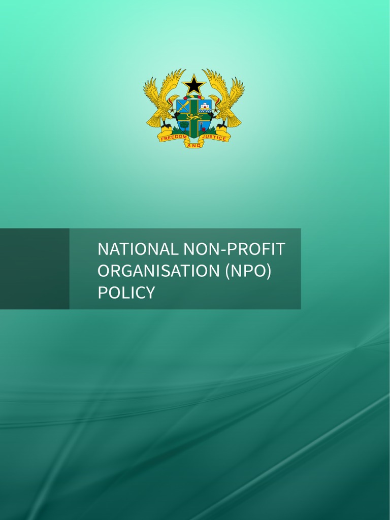 NPOS National Non Profit Organisation Policy | PDF | Nonprofit Organization | Governance