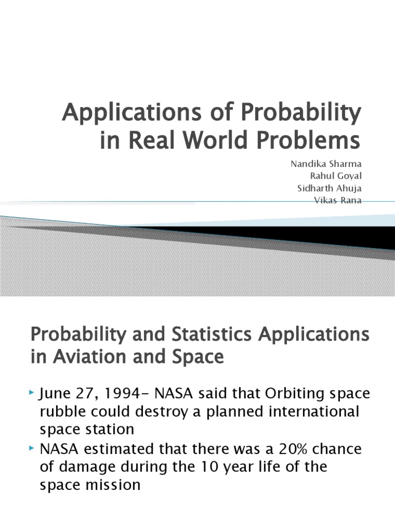 Applications of Probability and Statistics in Real-World Problems ...