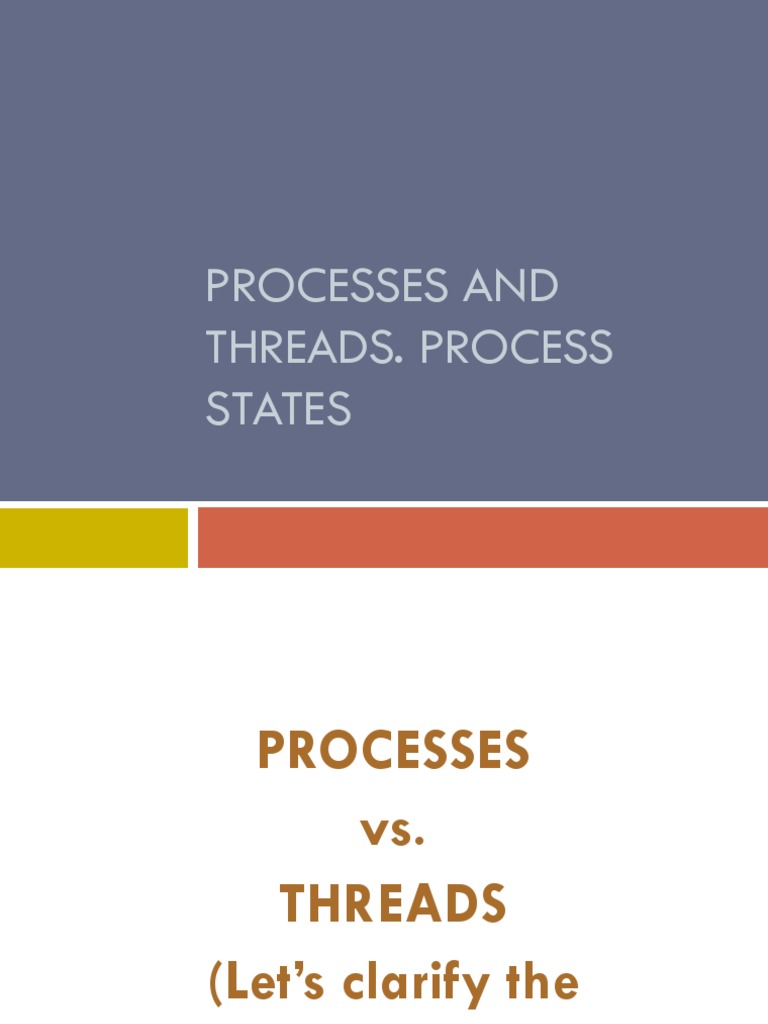 Processes Vs Threads An Os Perspective Pdf Thread Computing Process Computing