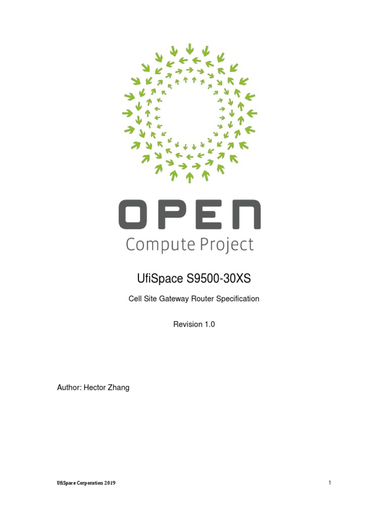 UfiSpace CSGR S9500-30XS System Specification | PDF | Usb | License