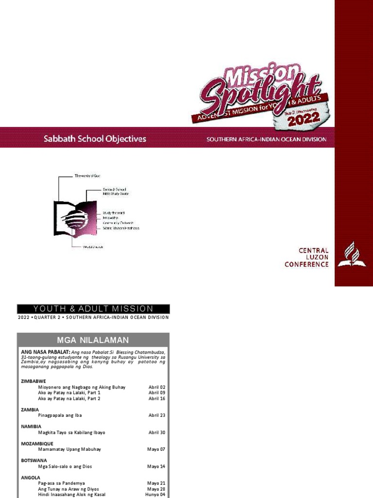 Mission Spotlight Tagalog 2nd Quarter 22 | PDF