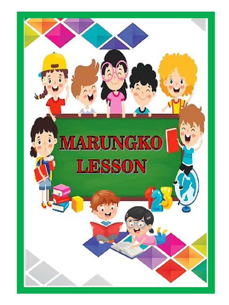 Marungko Lesson Layout Cover | PDF