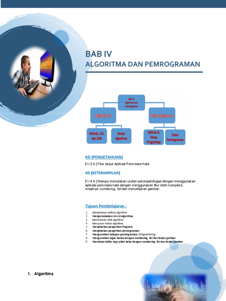 Bab IV Algoritma Dan Pemrograman | PDF