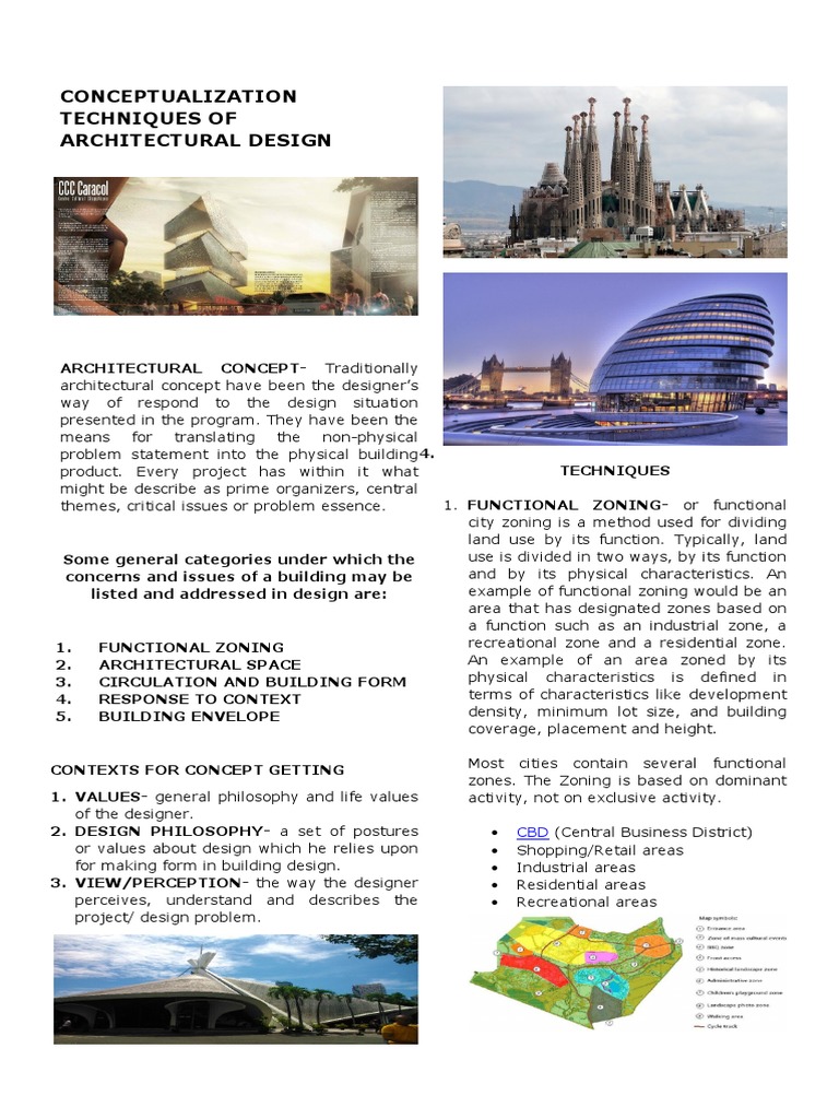Conceptualization Techniques of Architectural Design | PDF | Space | Zoning
