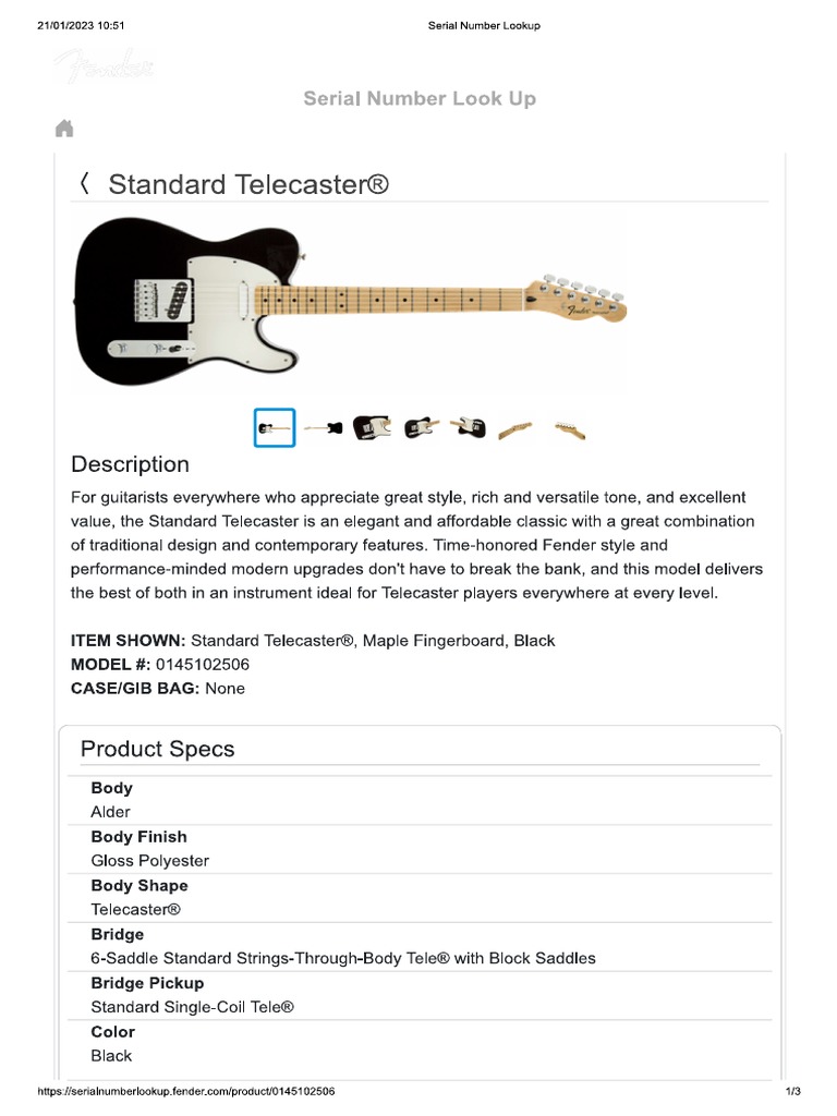 Fender Telecaster | PDF