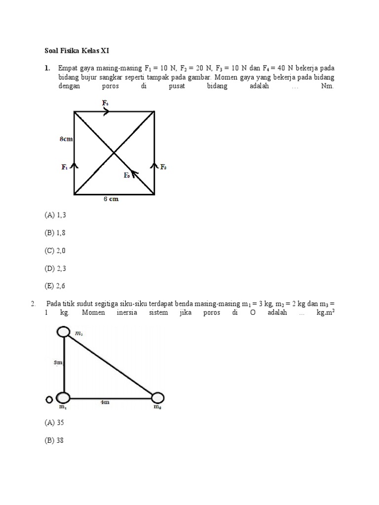 Soal Fisika Kelas XI | PDF | Metode & Bahan Ajar