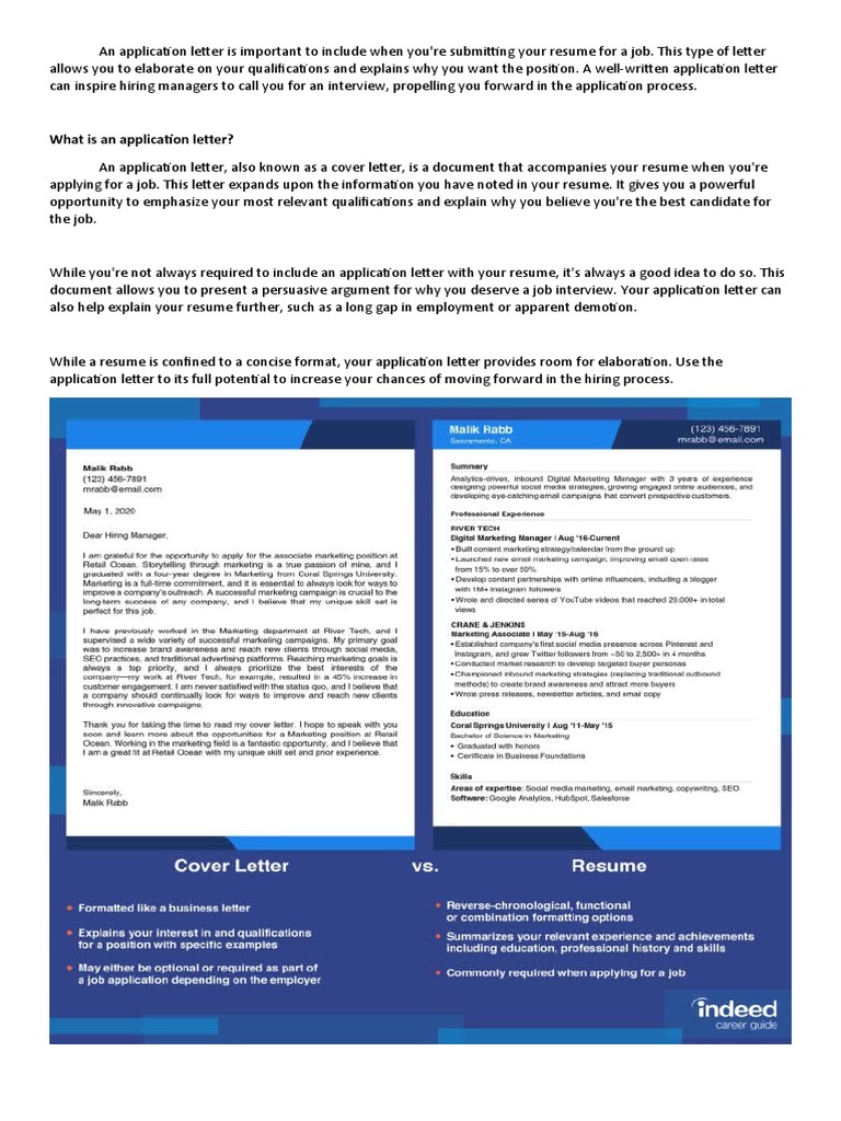 How To Make An Application Letter | PDF | Résumé | Job Interview