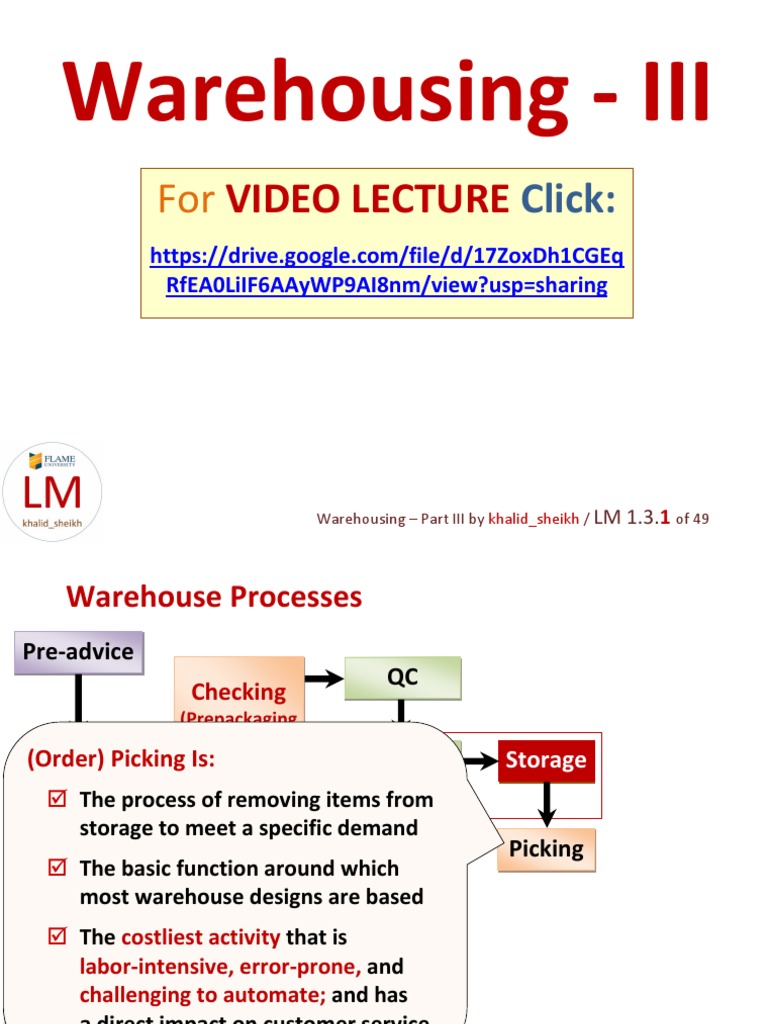SLDS - LM Obt 1.3 (WH-3) | PDF | Warehouse | Packaging And Labeling