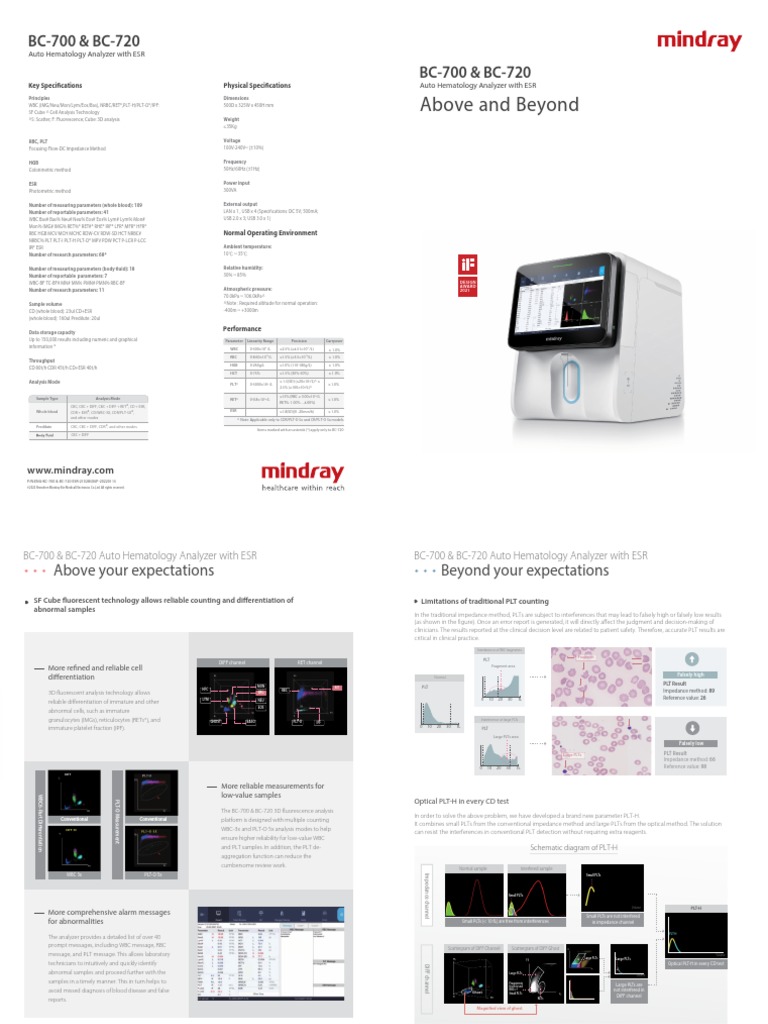 BC 700 BC 720 Product Brochure | PDF | Clinical Medicine | Medical ...