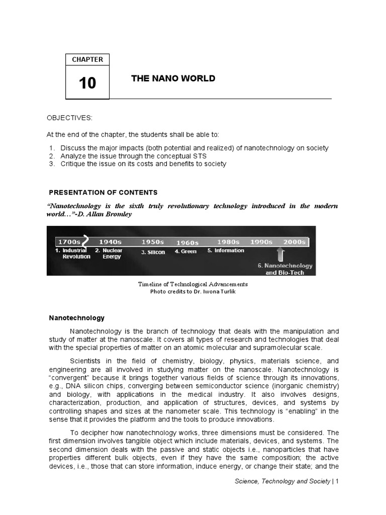 Chapter 10 Sts | Download Free PDF | Nanotechnology | Nanoparticle