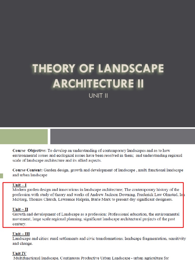 Landscape Evolutions | PDF | Landscape | Landscape Architecture