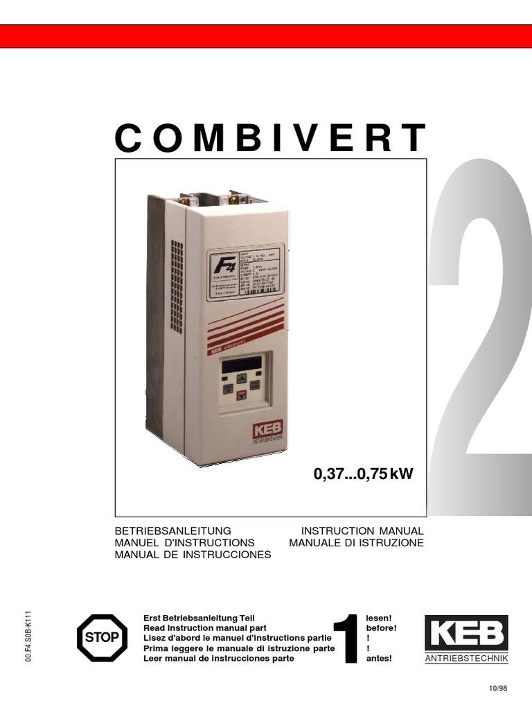 Manual Combivert F4 | PDF