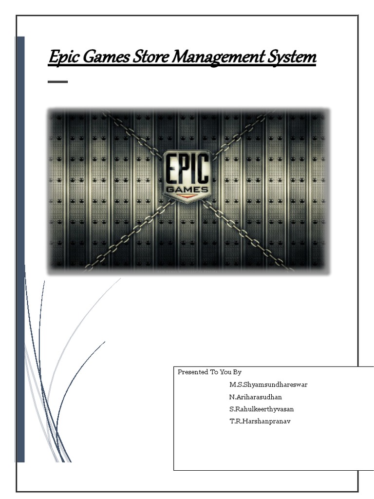 Epic Games Project Pdf Python Programming Language Computer Programming