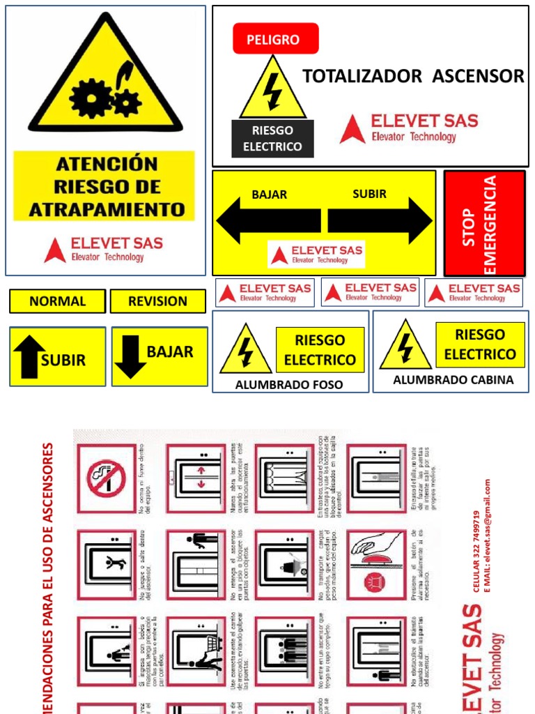 Stickers Señalizacion Ascensores | PDF