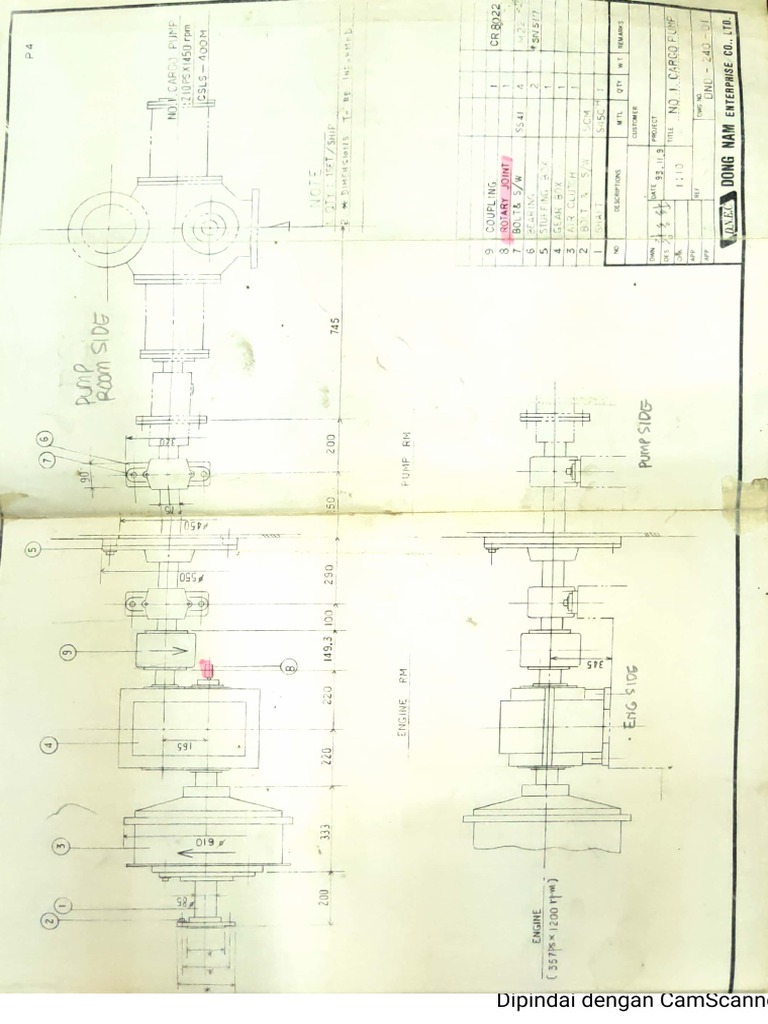 Cargo Pump Diagram | PDF