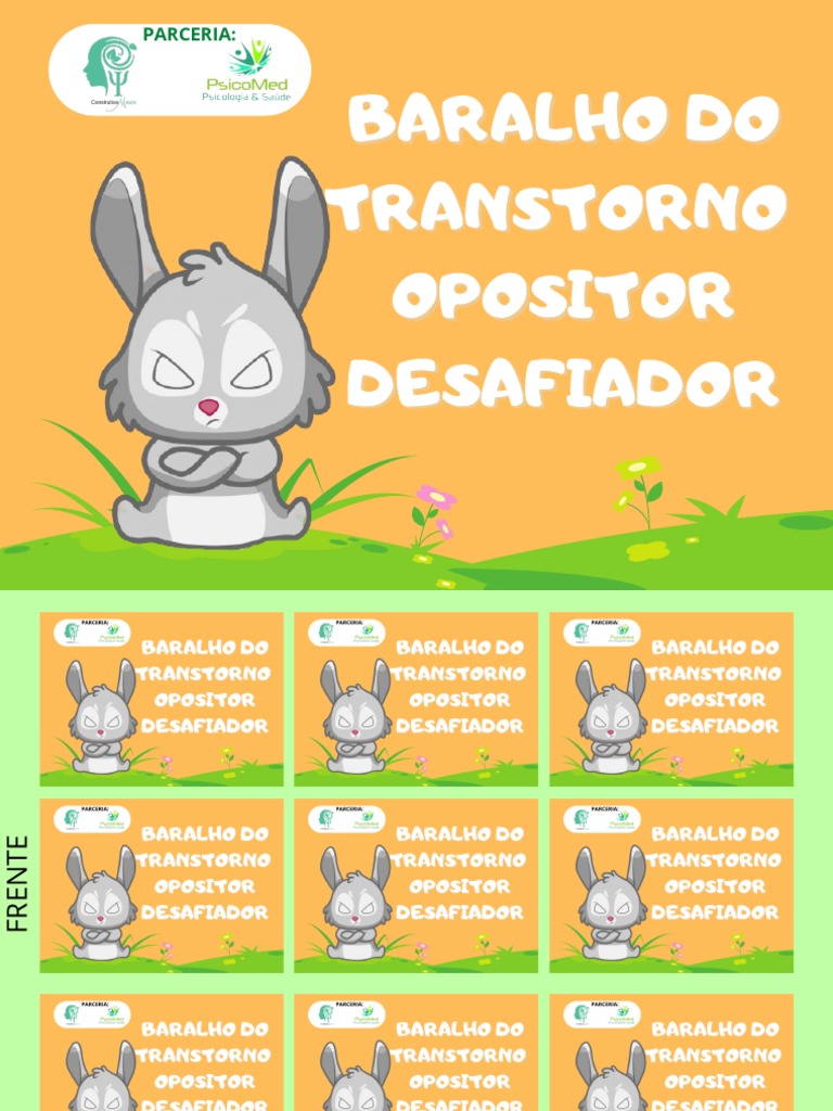 Baralho Do Transtorno Opositor Desafiador | PDF