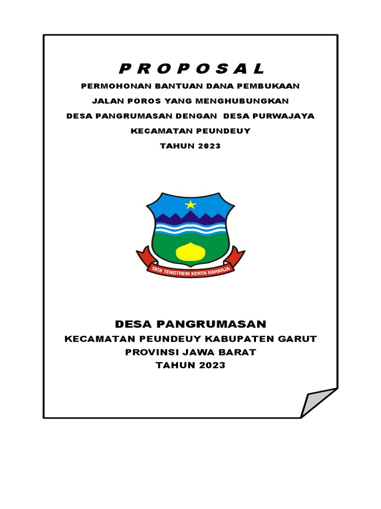 Proposal Jalan Poros 2022 Ok | PDF