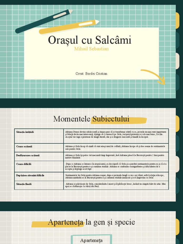 Orasul Cu Salcami - Mihail Sebastian | PDF