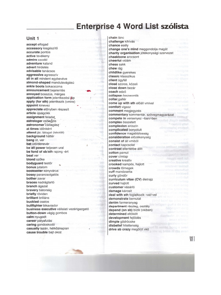 Enterprise 4 Wordlist | PDF