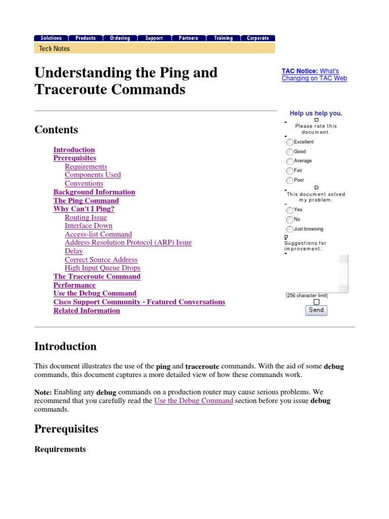 Understanding Ping Trace Route | PDF