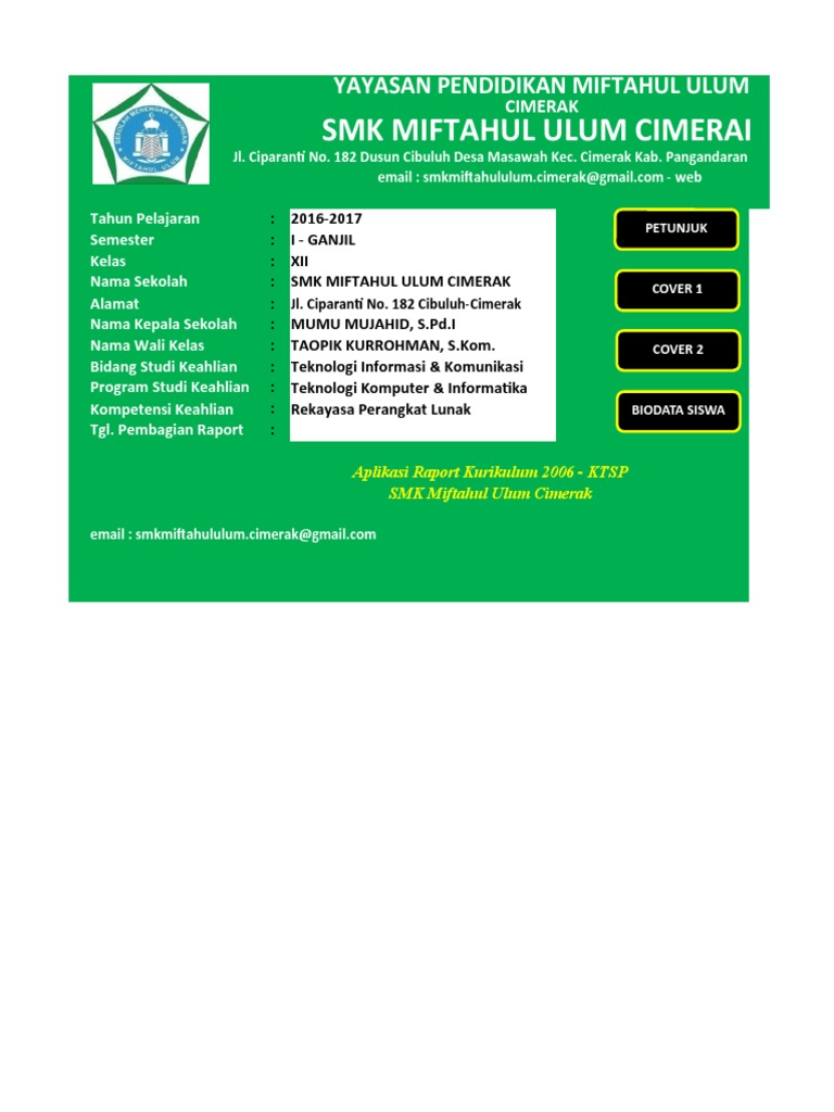 5 Transkrip XII TKJ | PDF